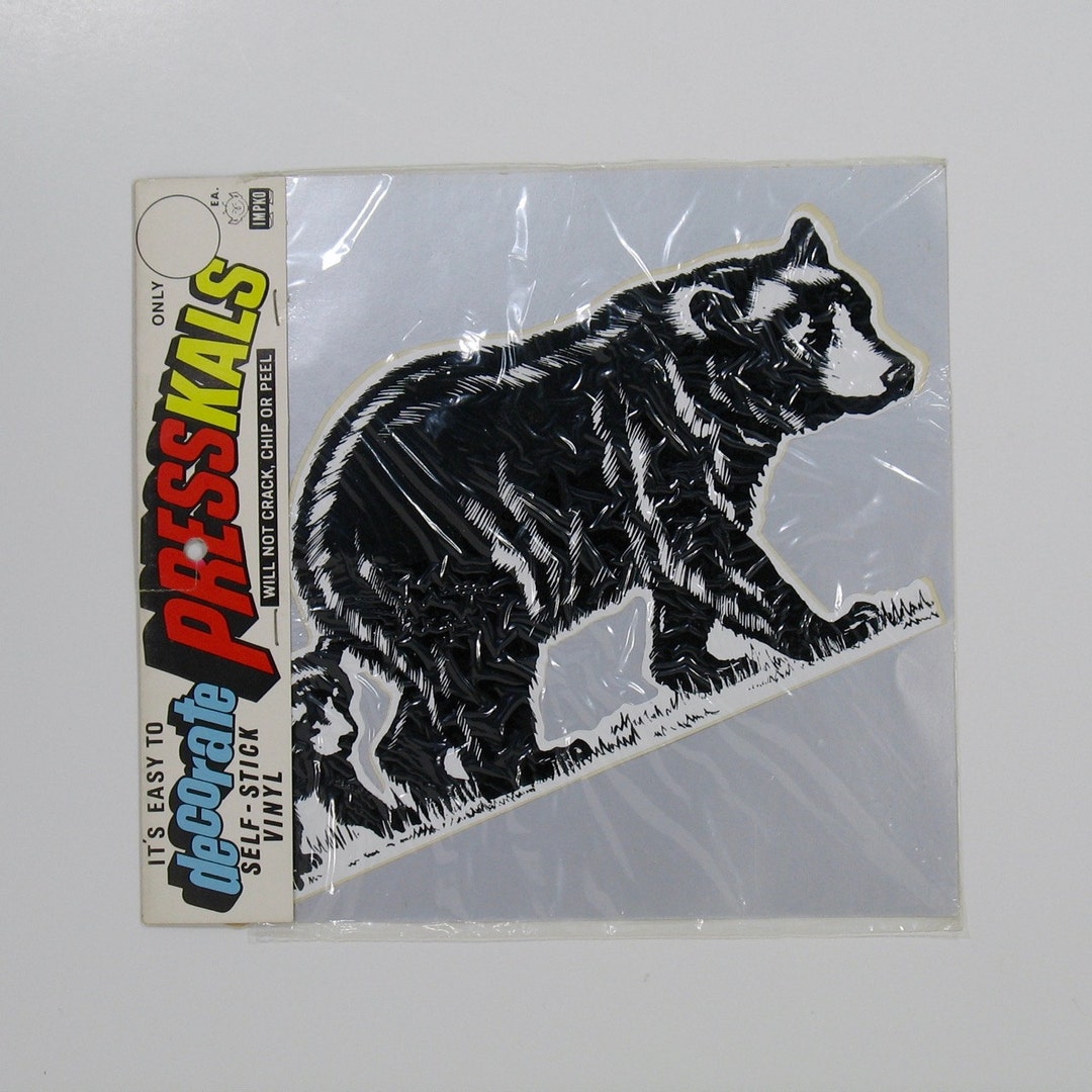 Black Bear Decal, Large Size Sticker, Mama Cub Animal Wildlife Trucker ...