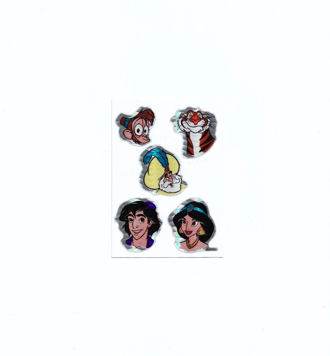 Aladdin Sticker Set, Disney Prism Decal, Cartoon Movie, Animated Film ...