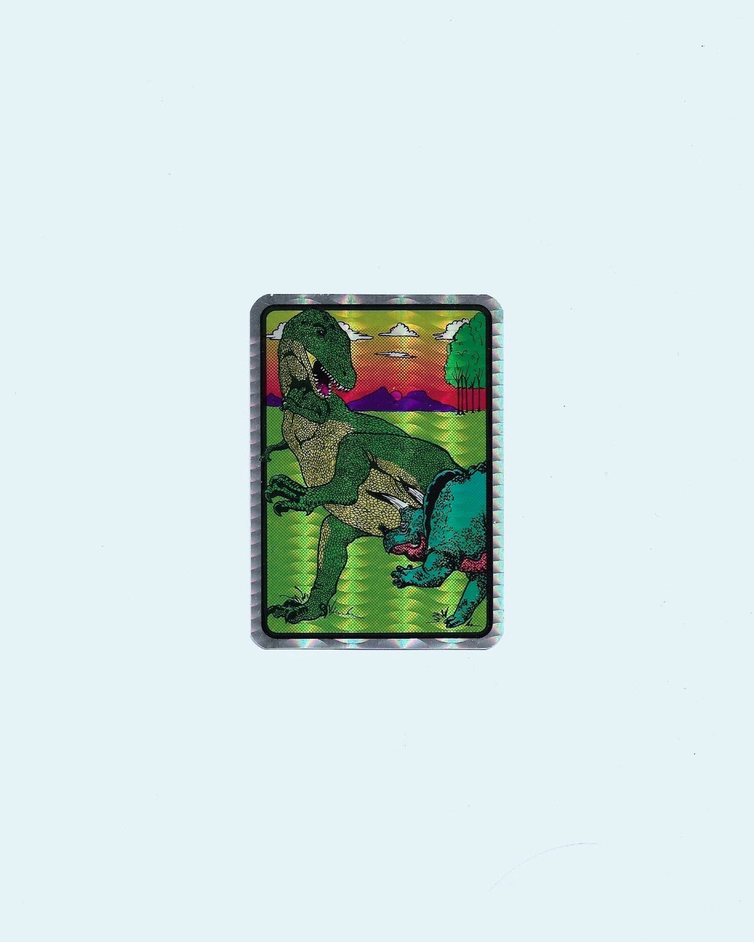 Tyrannosaurus Rex, Dinosaur Prism Sticker, Vending Decal Jurassic ...