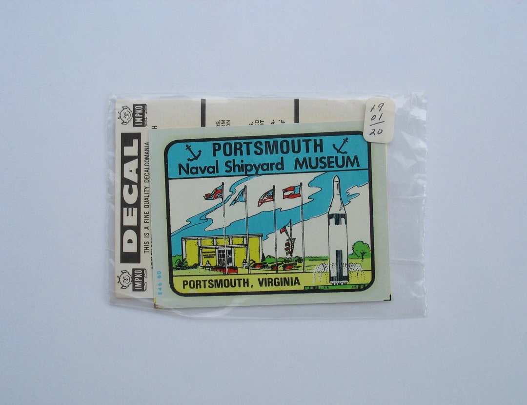 Portsmouth Naval Shipyard Museum Virginia Vintage VA Sticker - Etsy