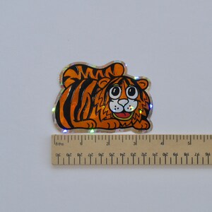 Tiger Prism Sticker Cute Animal Cartoon Vending Decal 80s 90s - Etsy