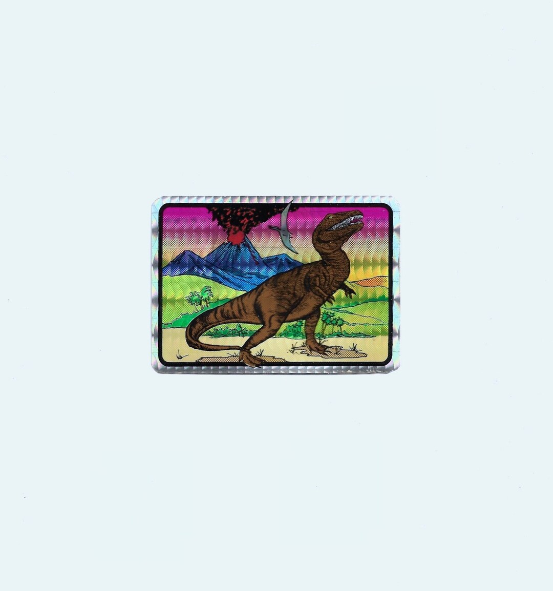 Dinosaur Prism Sticker, T Rex Decal, Tyrannosaurus, Holographic ...