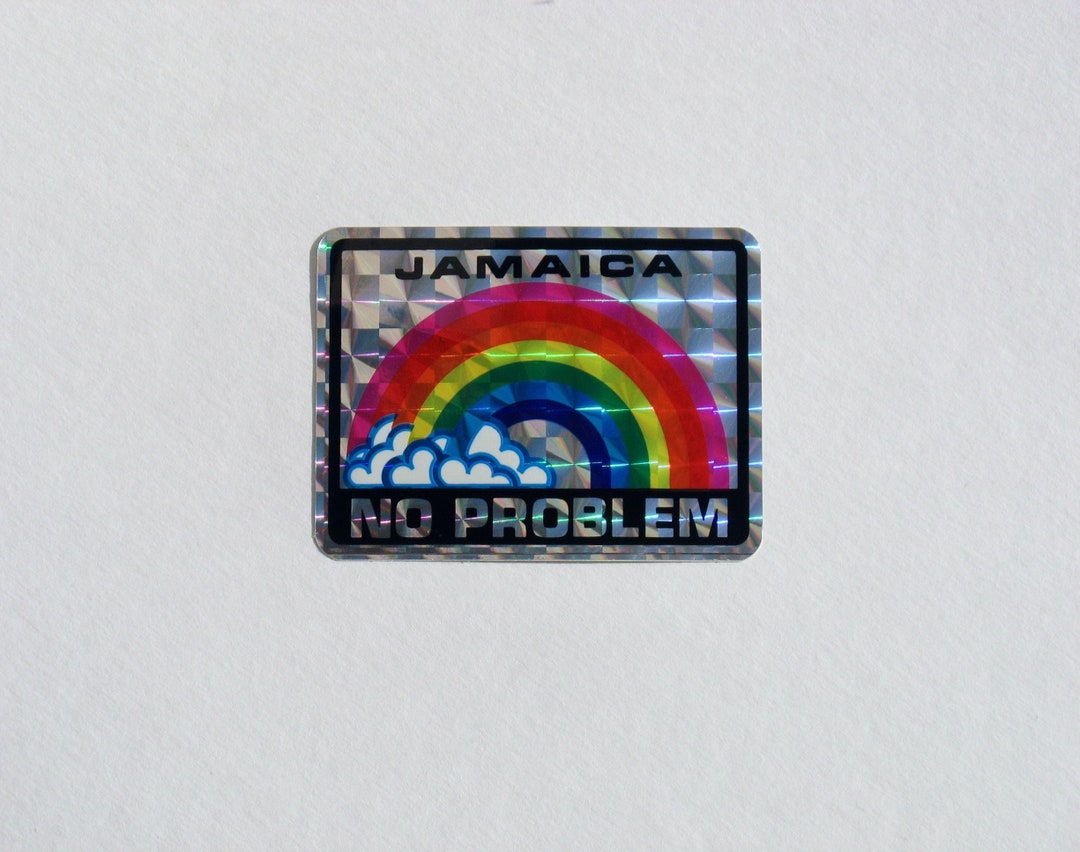 Jamaica No Problem, Prism Sticker, Rainbow Decal, Caribbean Islands ...
