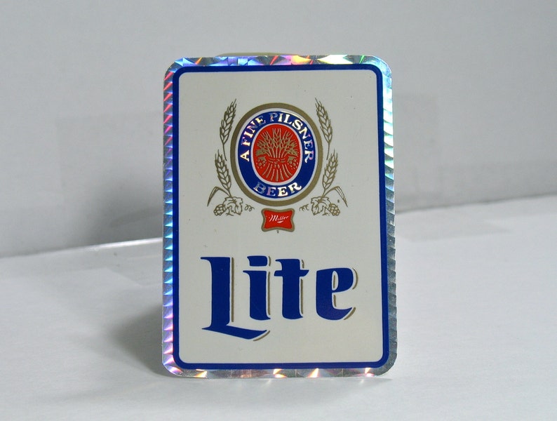 Vintage Miller Lite Prism Sticker Beer Vending Decal camper | Etsy