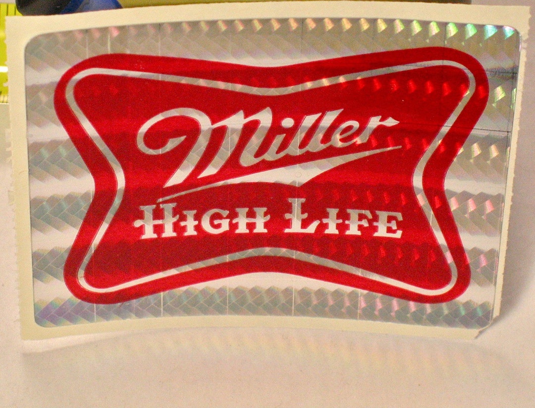 Miller High Life Prism Sticker Vintage Beer Vending Decal - Etsy