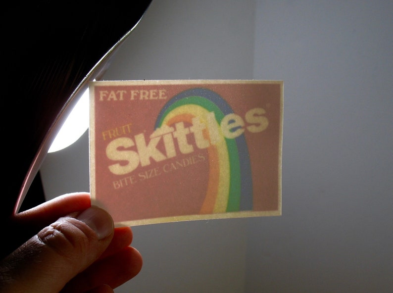 Skittles Sticker Static Cling Decal 80s Vintage Candy Logo - Etsy