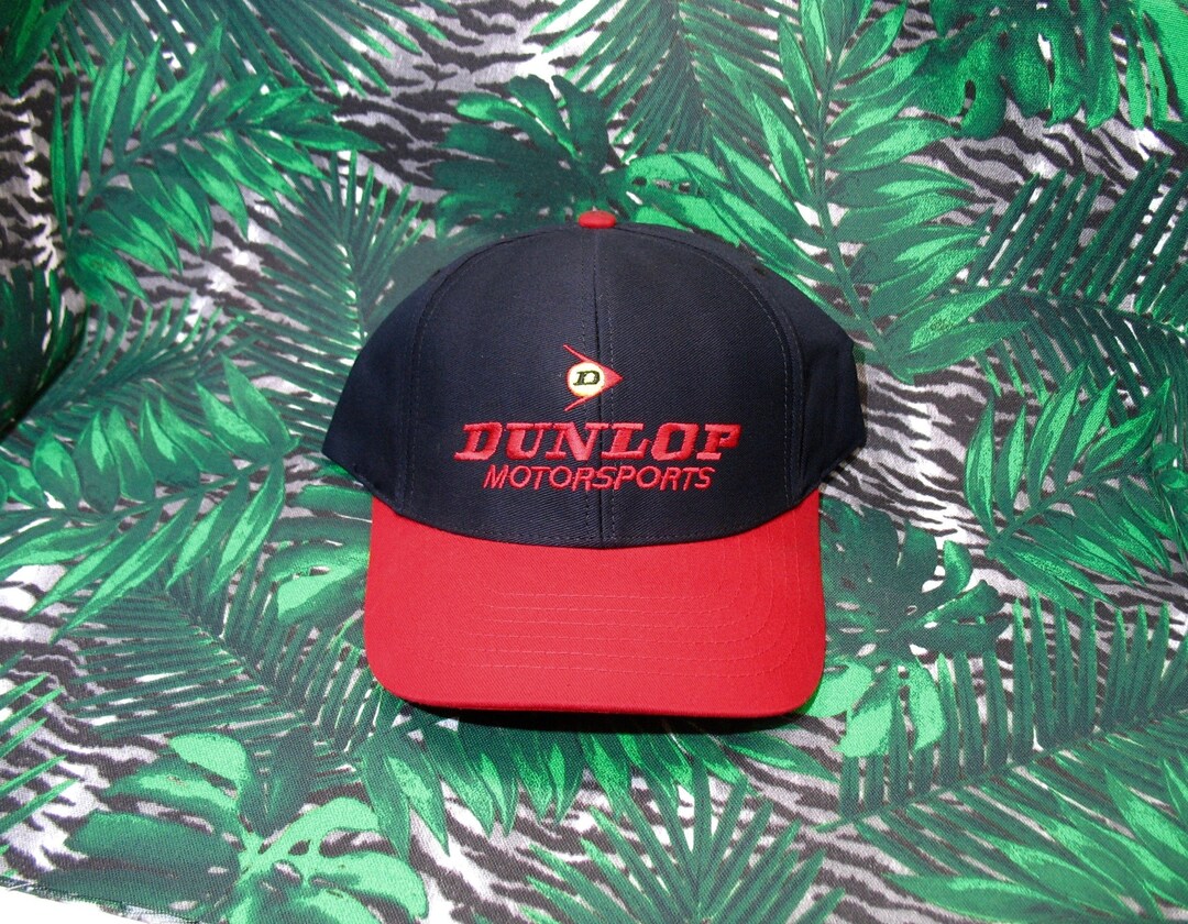 Dunlop Motorsports Snapback Cap, Auto Racing Hat, New Red Black Nascar ...