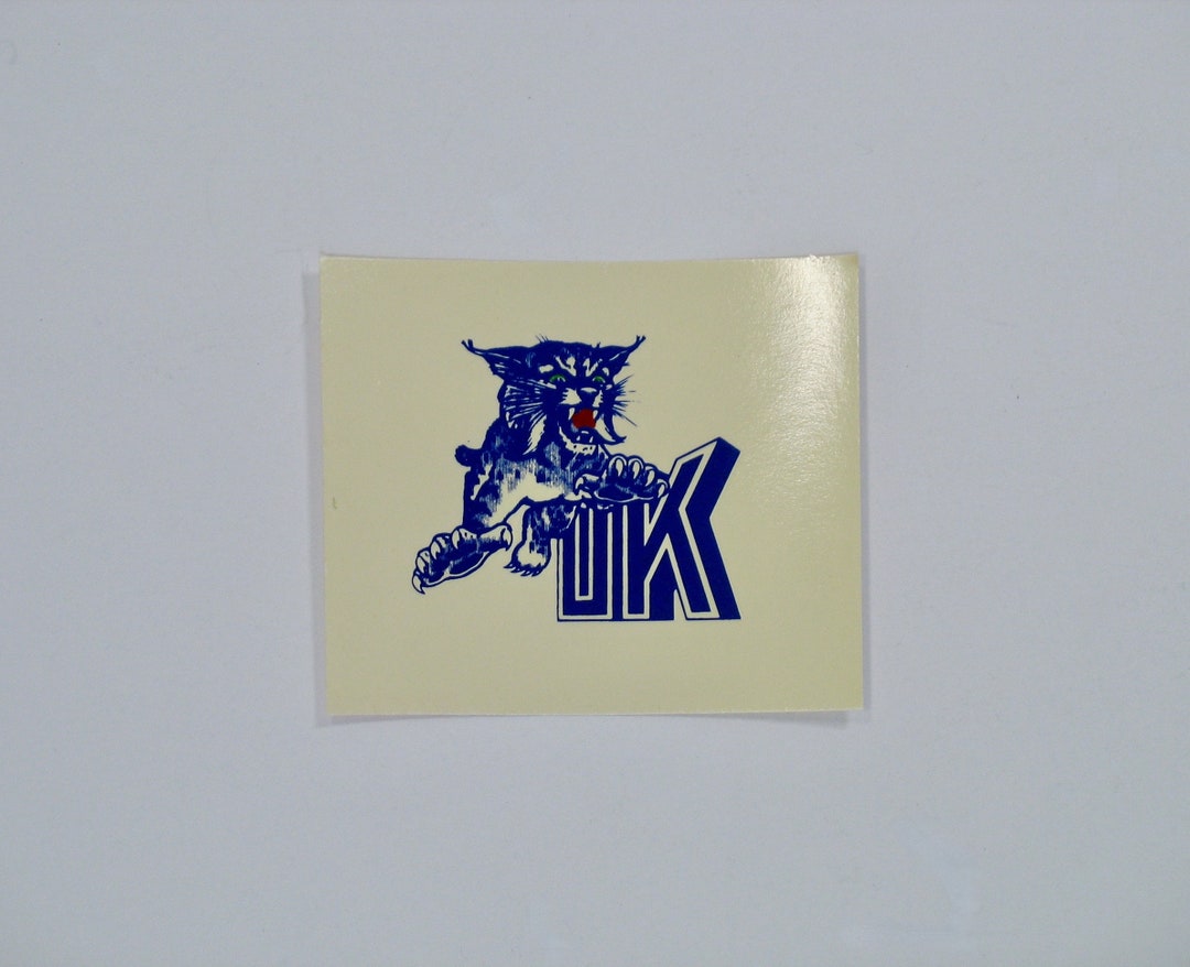 Kentucky Wildcats Decal, Water Transfer Sticker, UK Basketball Team ...