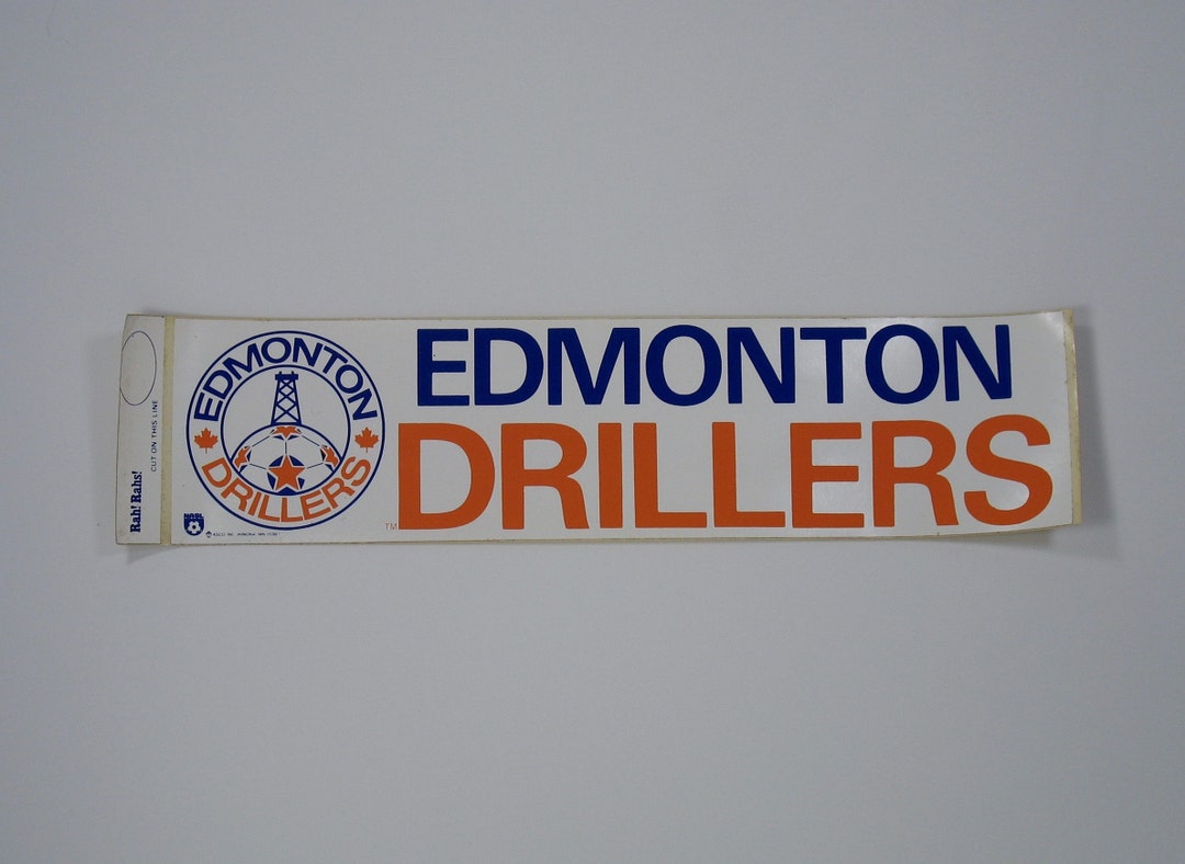 Edmonton Drillers Bumper Sticker, NASL Decal, North American Soccer ...