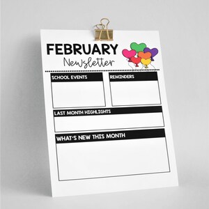 Editable School Calendars & Newsletters: an ENTIRE Year of Themed ...