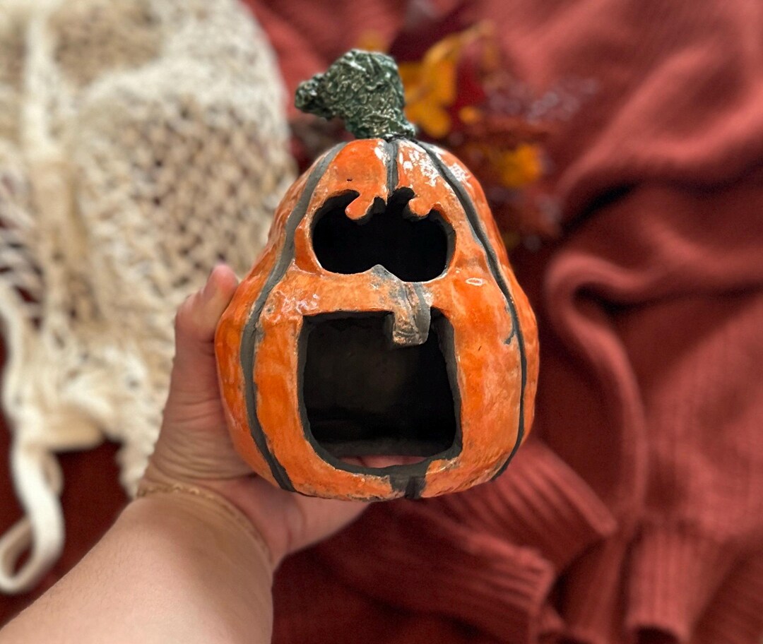 Ceramic Jack-olantern Luminary - Etsy