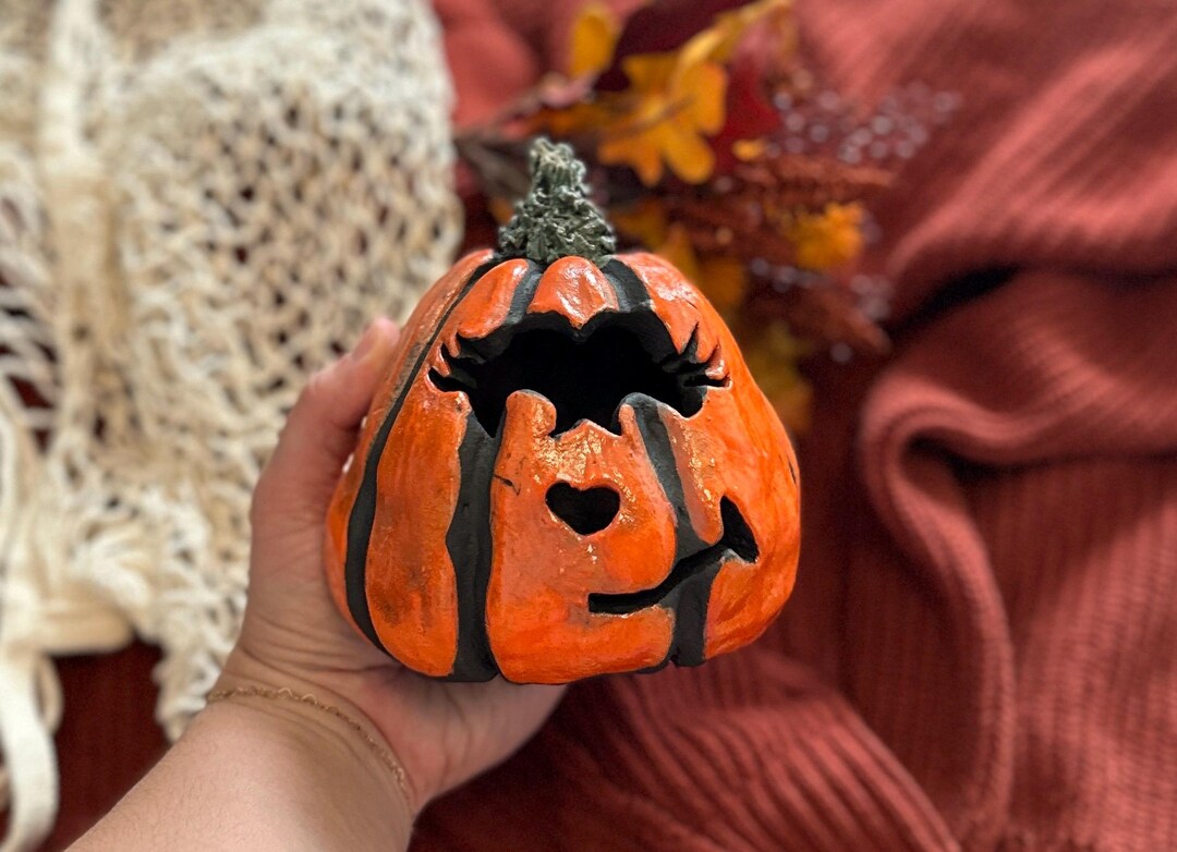 Ceramic Jack-olantern Luminary - Etsy