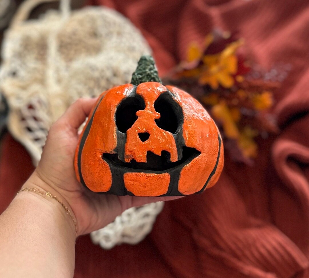 Ceramic Jack-olantern Luminary - Etsy