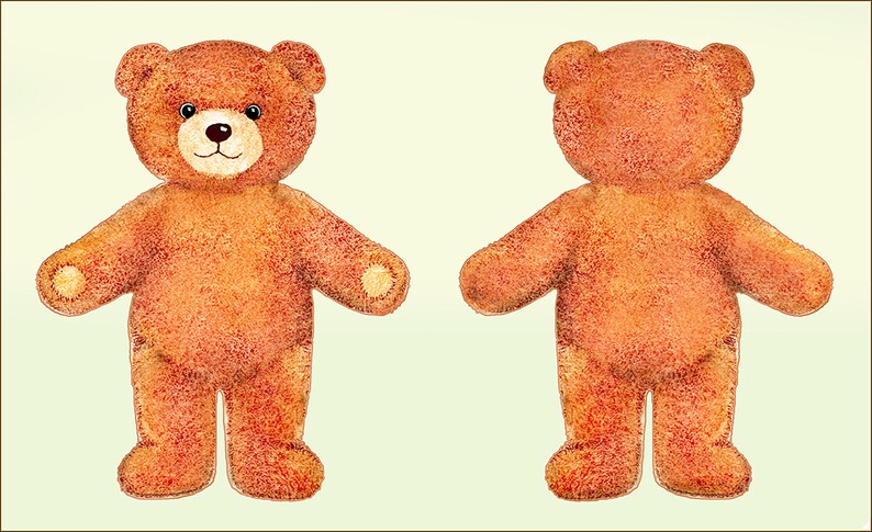 Cute Stuffed Teddy, Sewing Kits, Craft Pattern, Craft Panel, Sewing ...