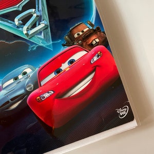 Disneys Cars 2 Lightning Mcqueen Movie DVD Upcycled Spiral Bound ...