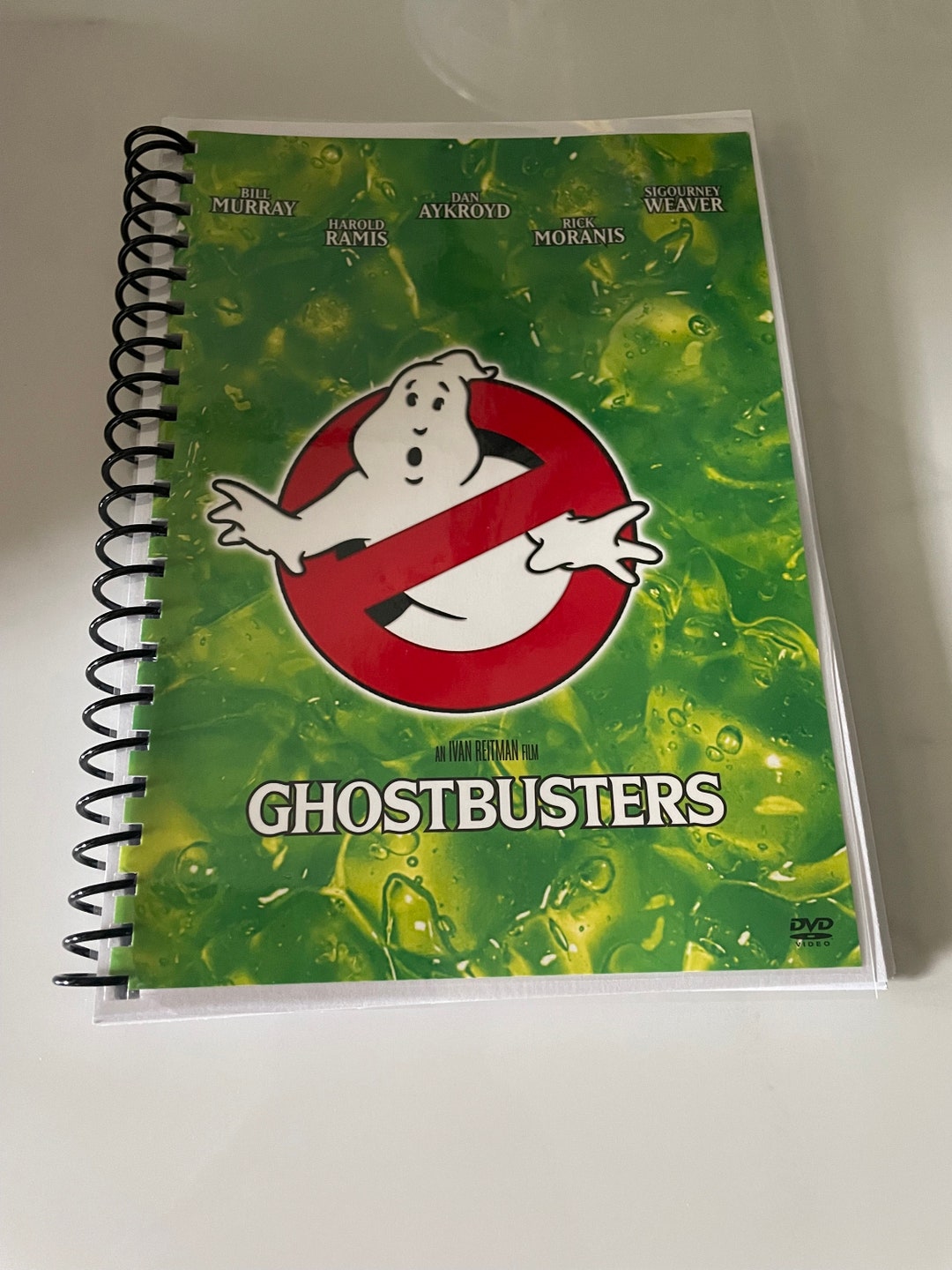 Ghostbusters Movie DVD Upcycled Spiral Bound Notebook Journal Notepad ...