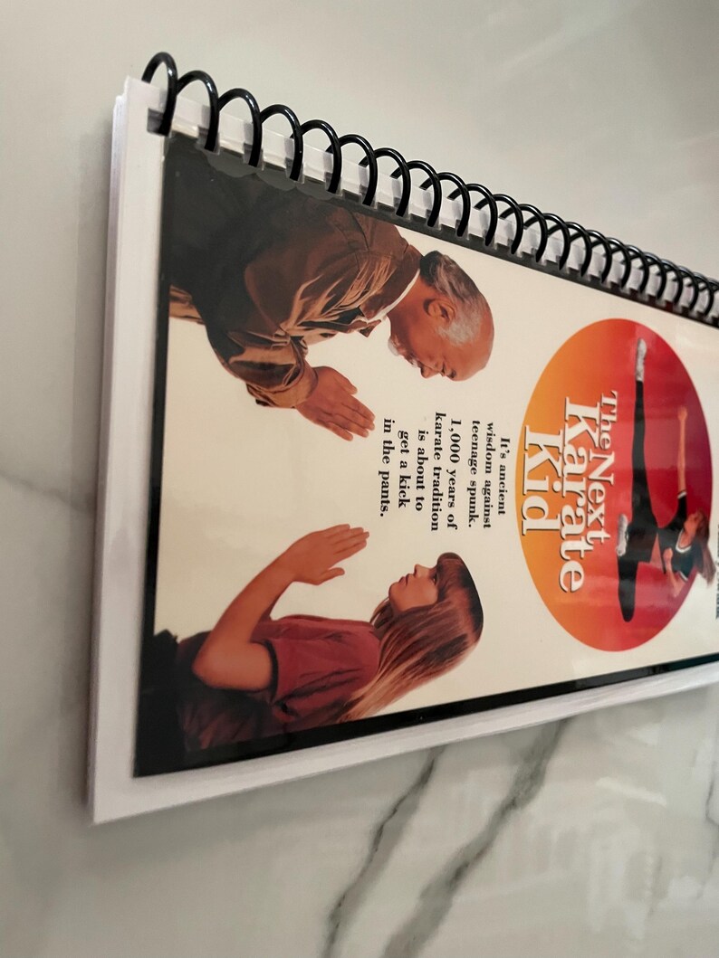 The Next Karate Kid Movie VHS Upcycled Spiral Bound Notebook Notepad ...
