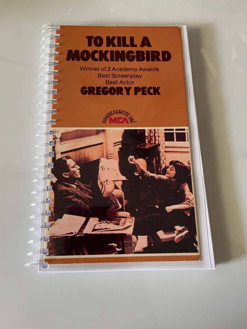 To Kill a Mockingbird Movie VHS Upcycled Spiral Bound Notebook Journal ...