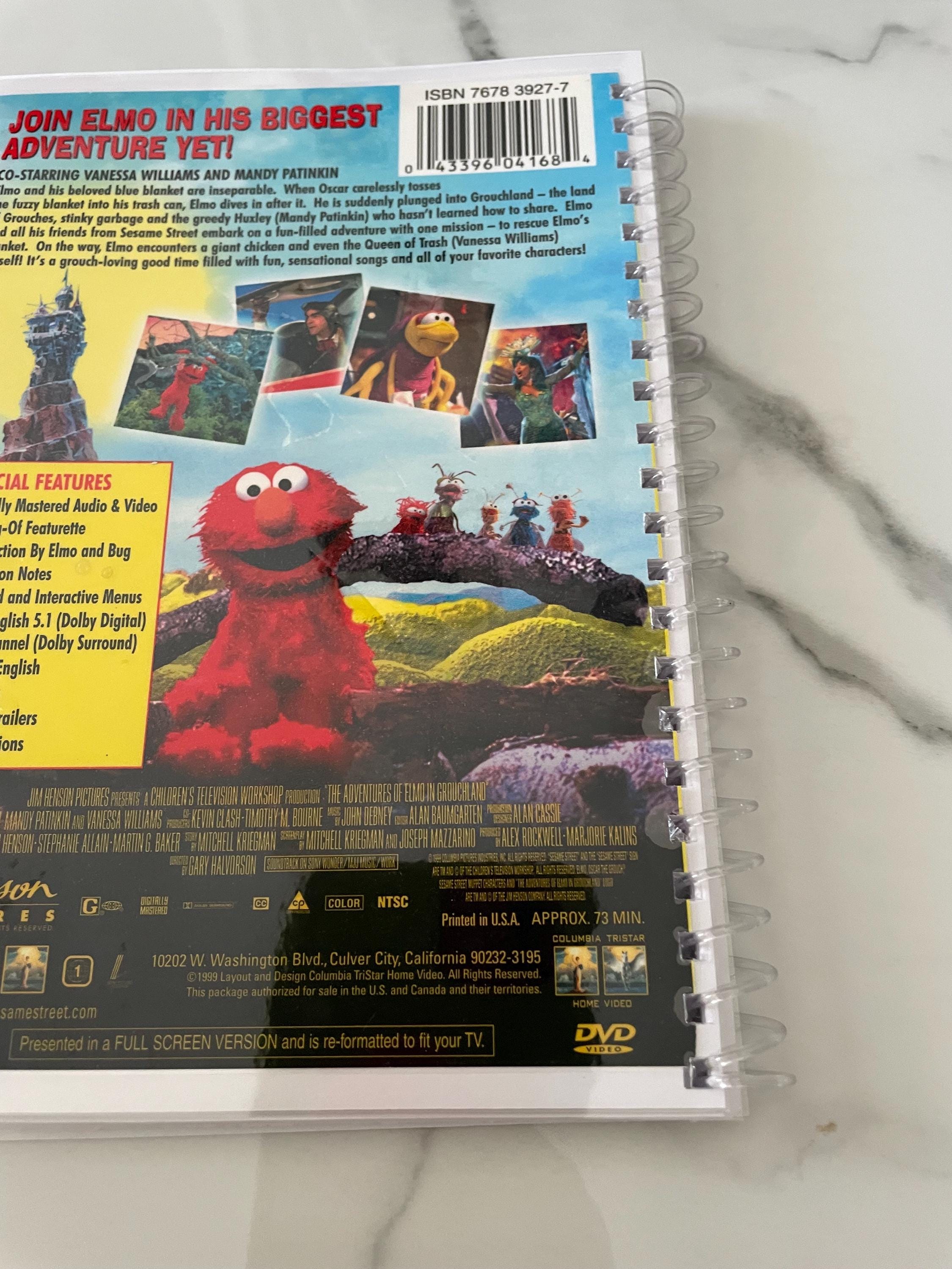 Sesame Street the Adventures of Elmo in Grouchland Movie DVD Upcycled ...