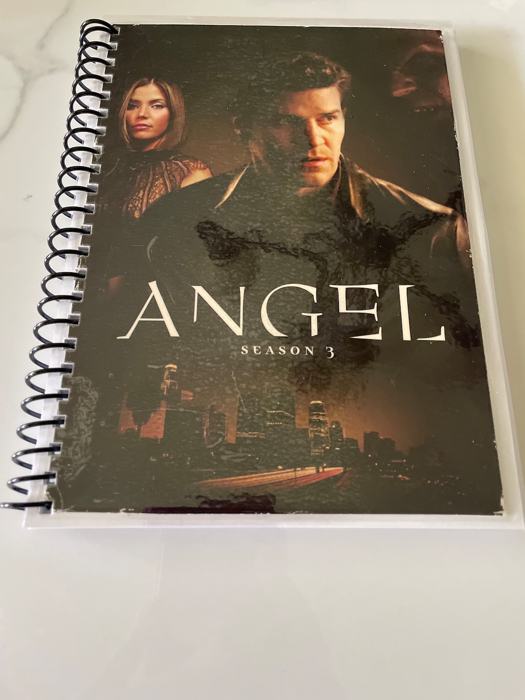 Angel TV Series Show Season 3 DVD Upcycled Spiral Bound Notebook ...