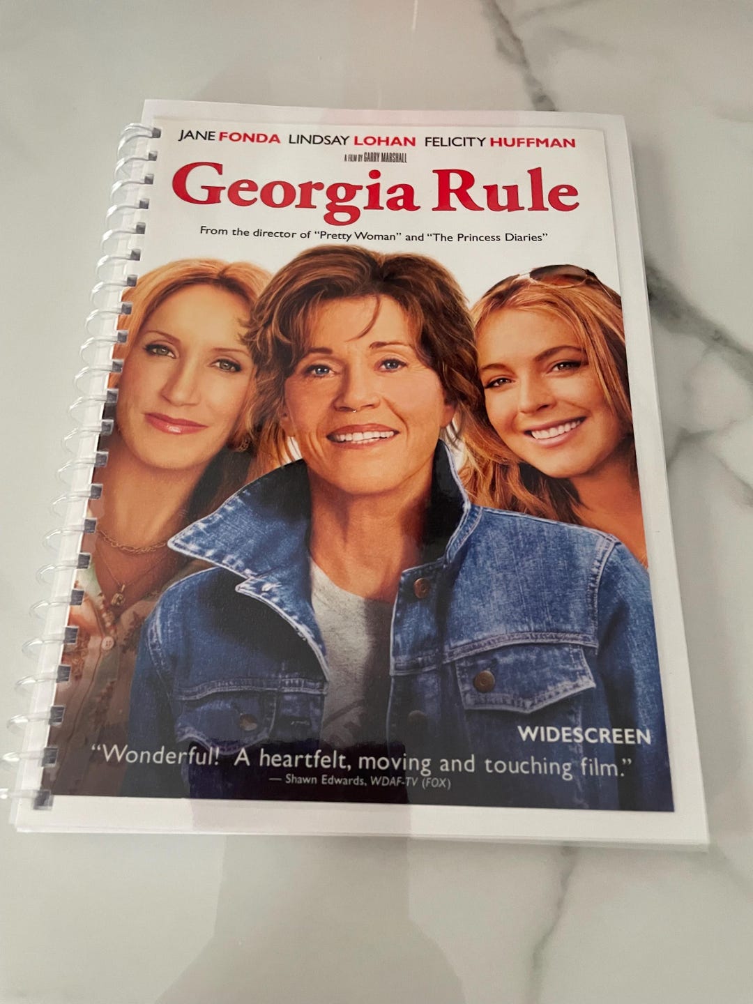 Georgia Rule Movie DVD Upcycled Spiral Bound Notebook Journal Notepad ...