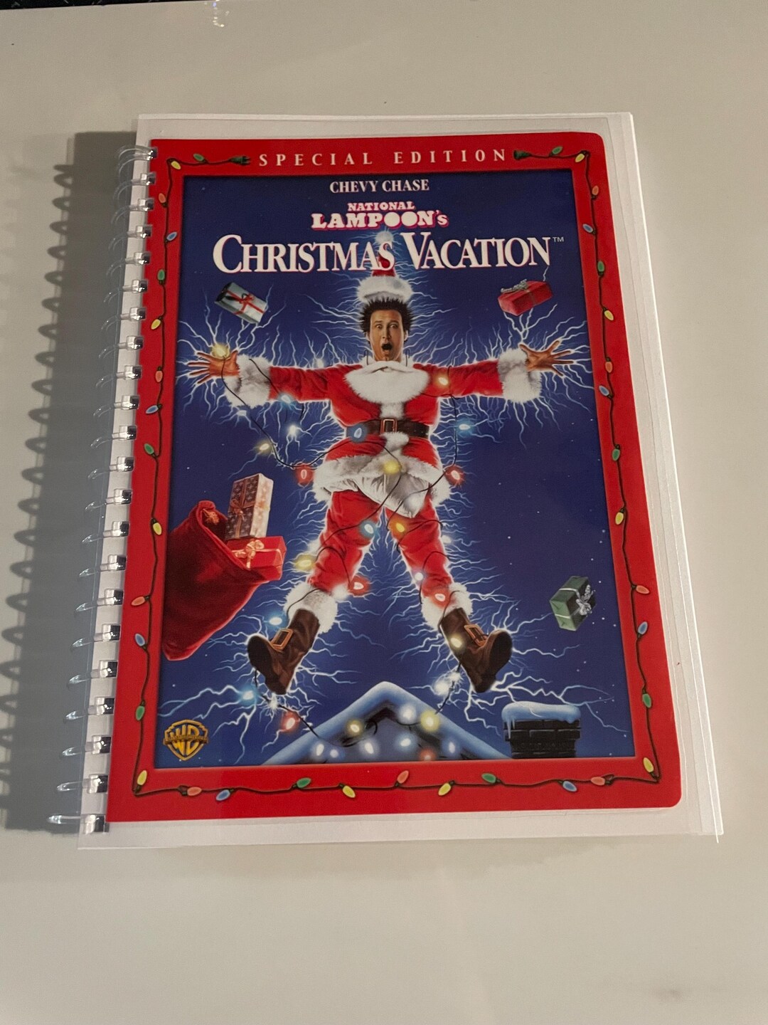 National Lampoons Christmas Vacation Movie DVD Upcycled Spiral Bound ...