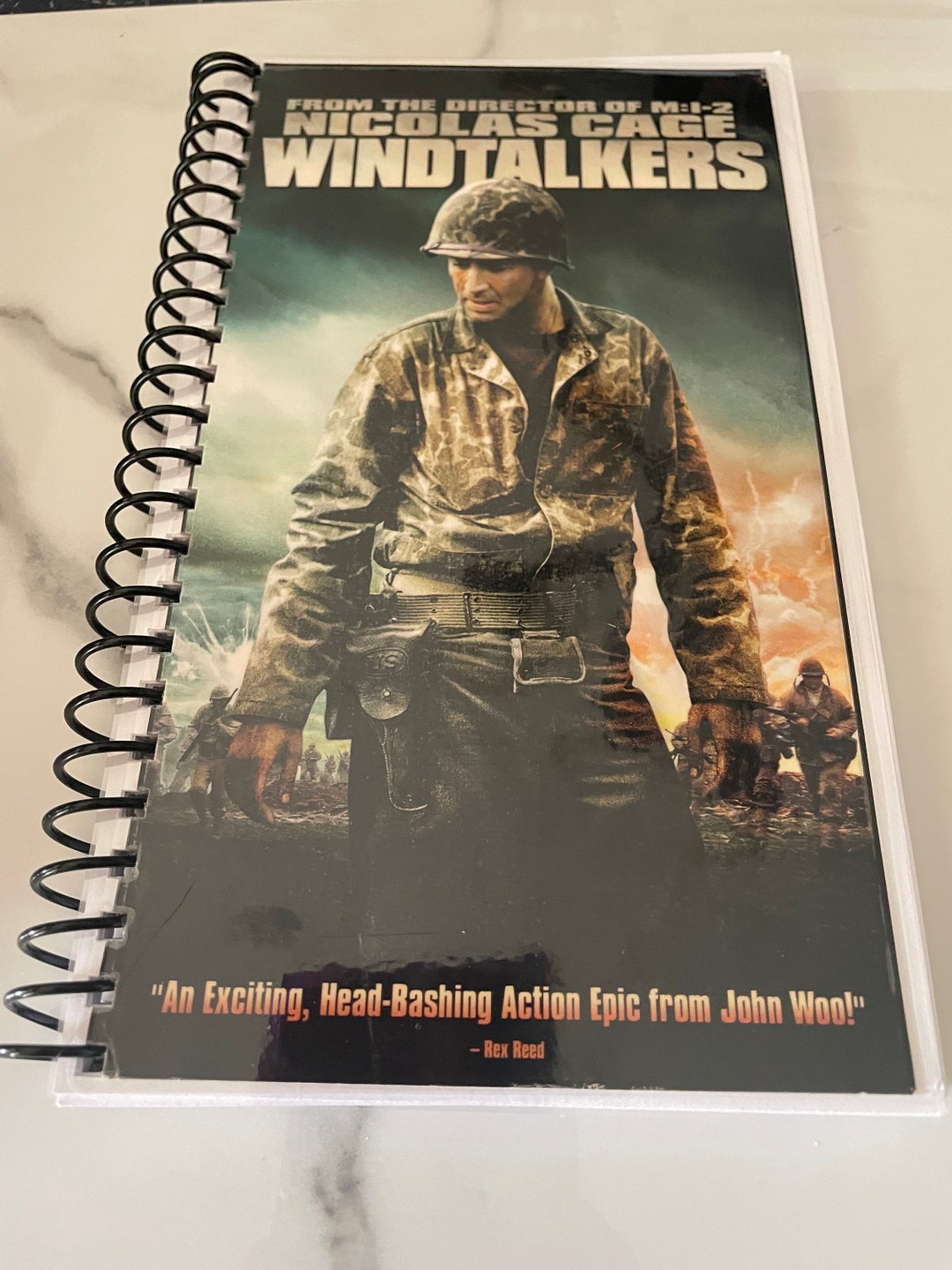Windtalkers Movie VHS Upcycled Spiral Bound Notebook Journal Vintage Gift Ideas Nicolas Cage - Etsy