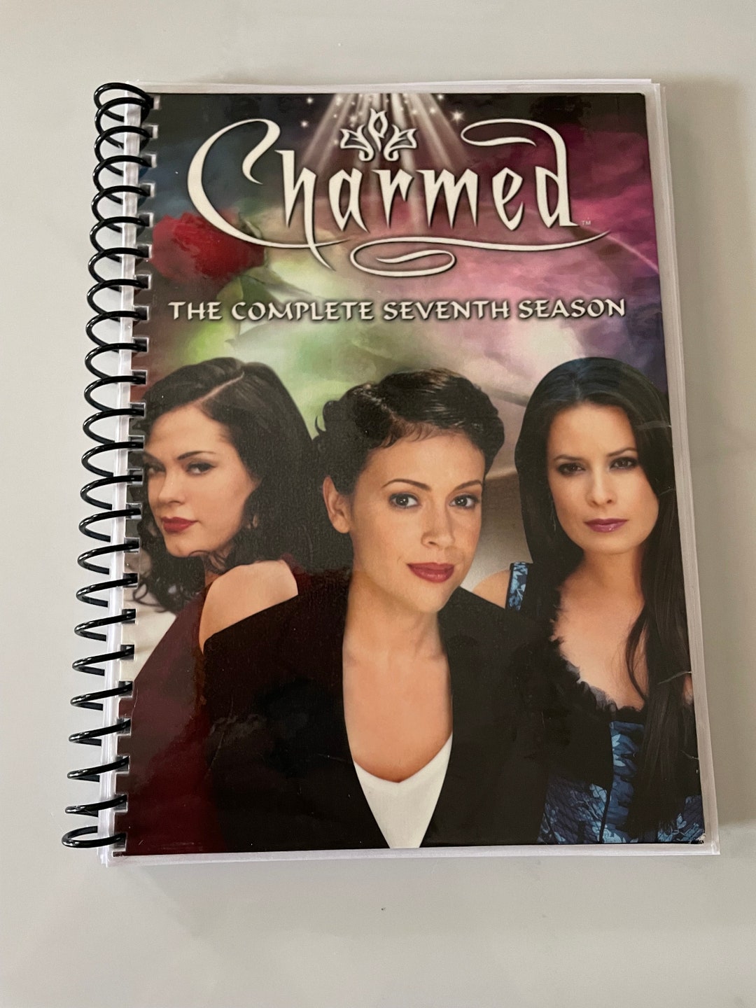 Charmed Season Seven TV Show DVD Upcycled Spiral Bound Notebook Vintage ...