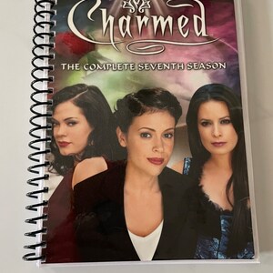 Charmed Season Seven TV Show DVD Upcycled Spiral Bound Notebook Vintage ...