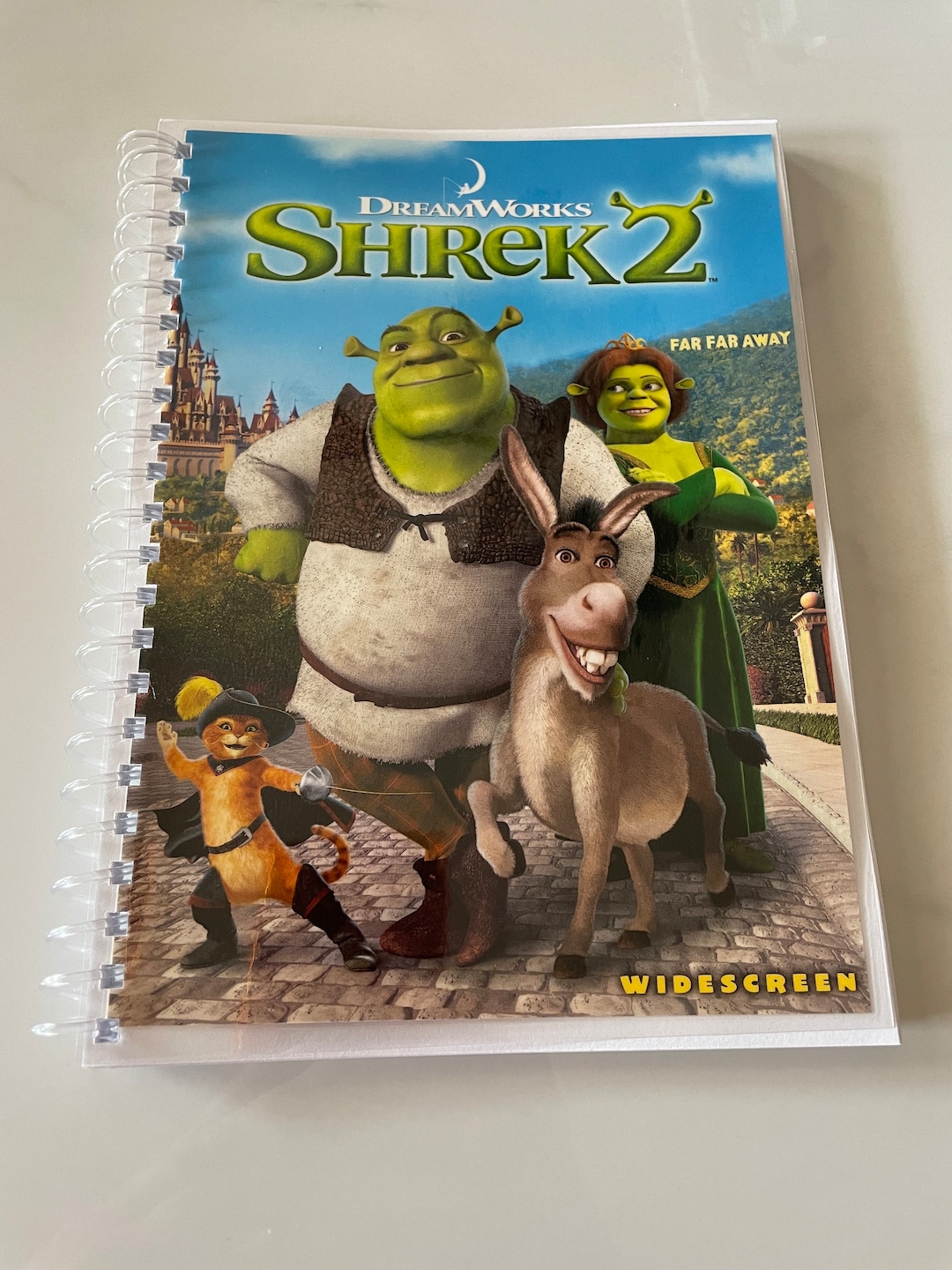 Shrek 2 Movie DVD Upcycled Spiral Bound Notebook Journal Vintage - Etsy