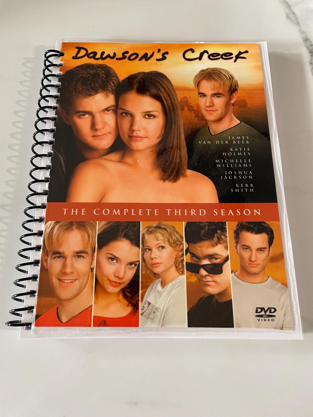 Dawson’s Creek Season Three 90s DVD Upcycled Spiral Bound Notebook ...