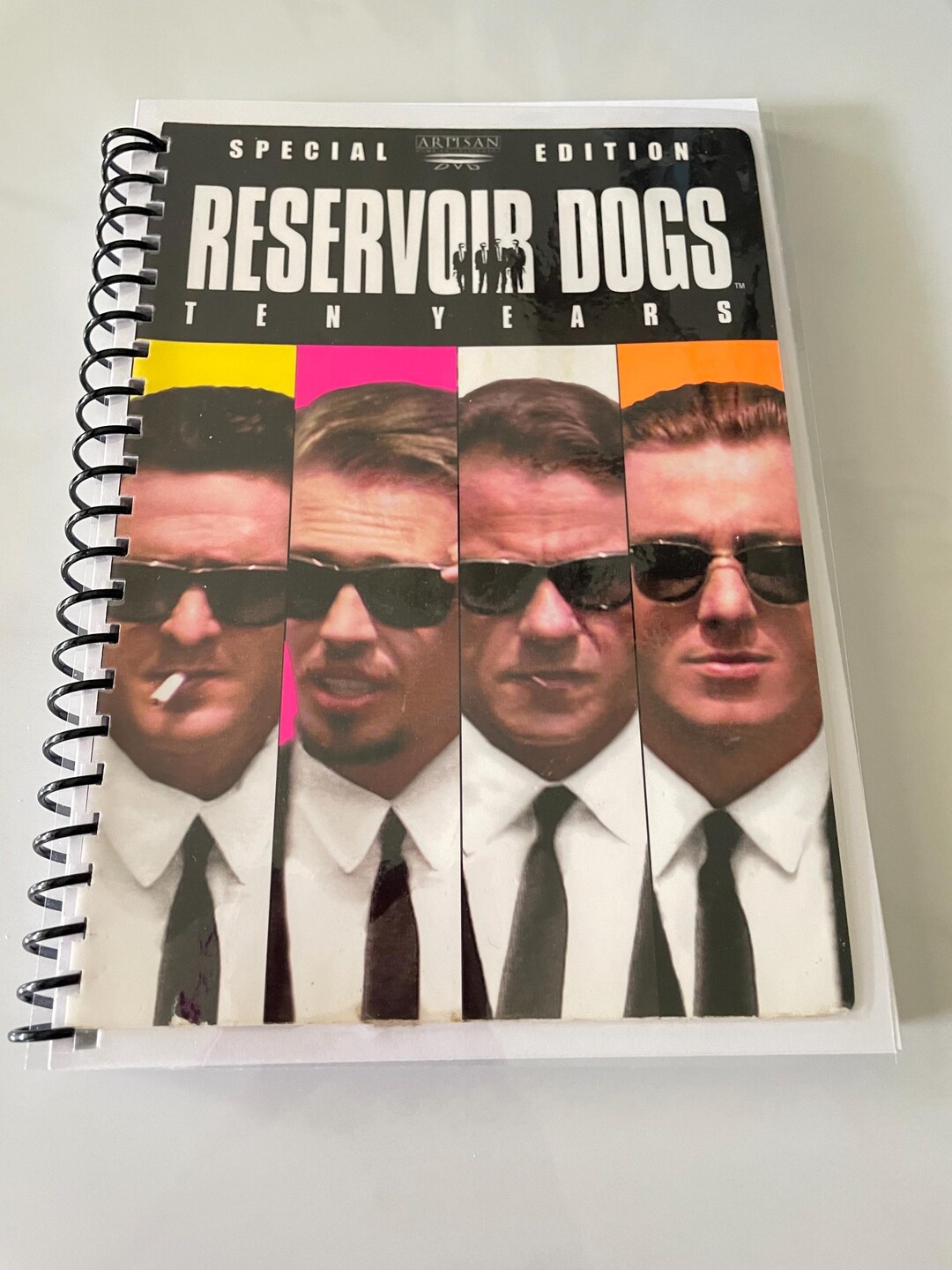 Reservoir Dogs Movie DVD Upcycled Spiral Bound Notebook Journal Notepad ...
