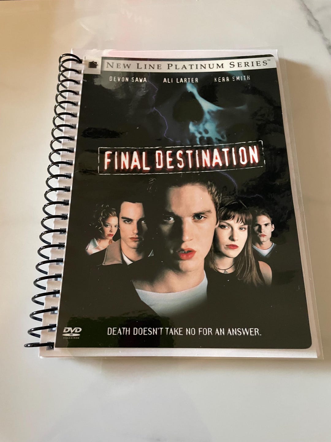 Final Destination Movie DVD Upcycled Spiral Bound Notebook Vintage ...