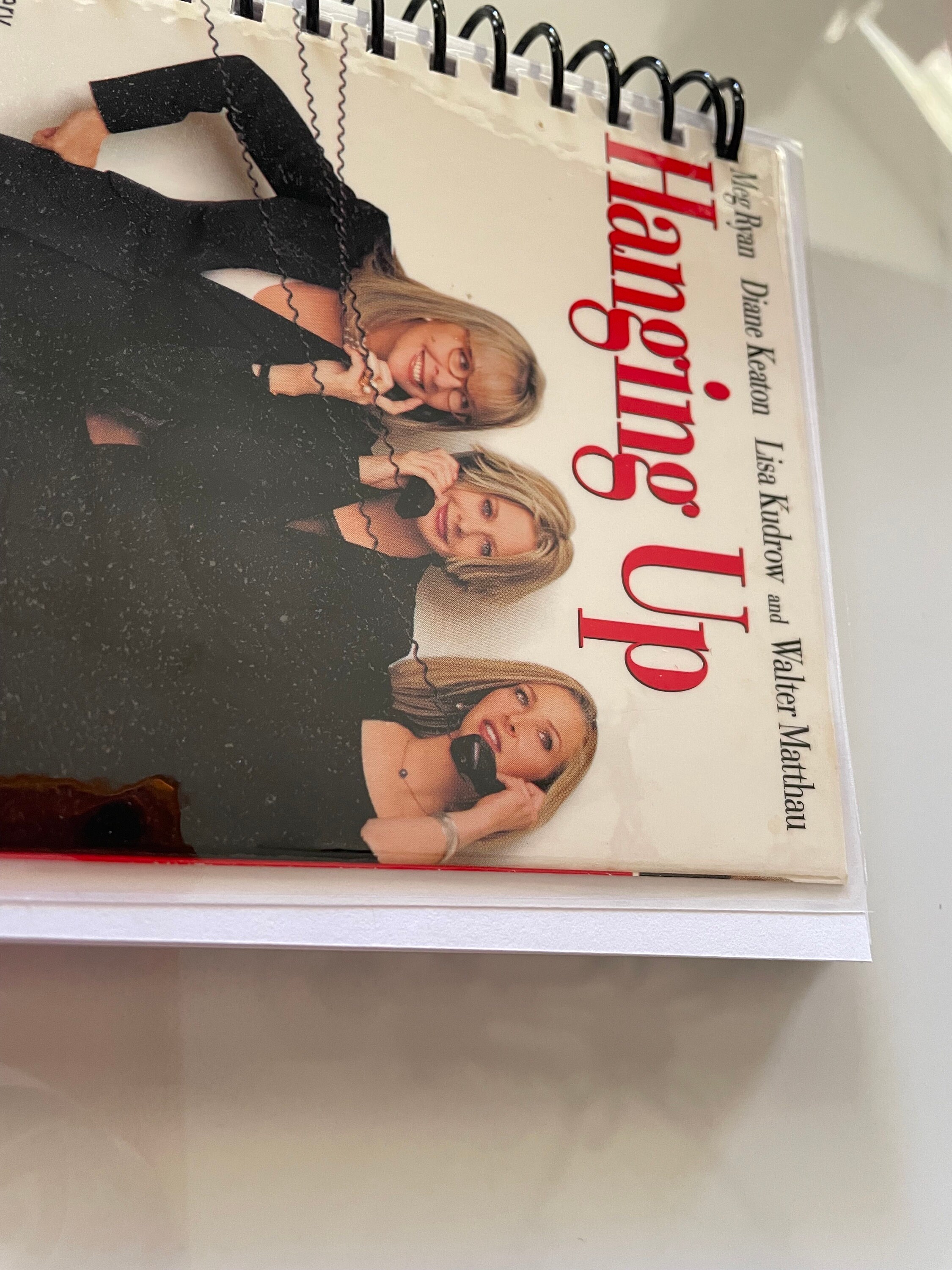 Hanging up Movie 90s VHS Upcycled Spiral Bound Notebook Journal Vintage ...