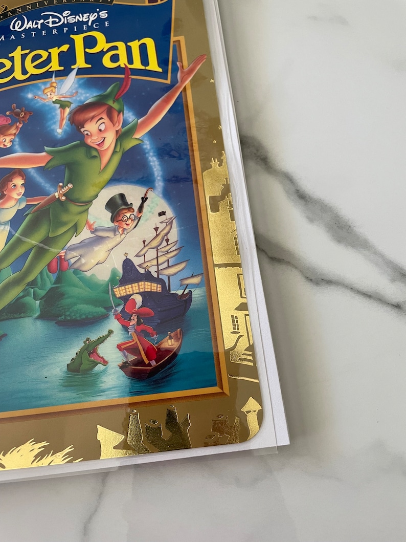 Disneys Peter Pan Movie VHS Upcycled Spiral Bound Notebook Vintage - Etsy