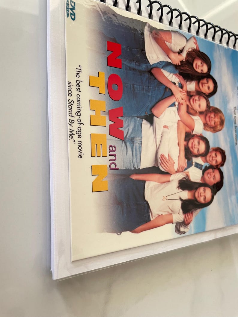Now and Then Movie DVD Upcycled Spiral Bound Notebook Notepad Journal ...