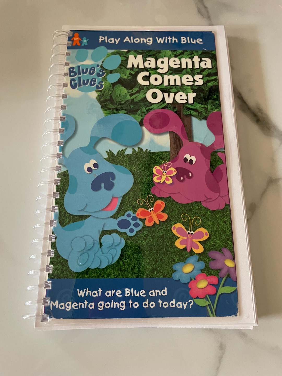 Nickelodeon Nick Jr Blues Clues Play Along With Blue Magenta Comes Over ...