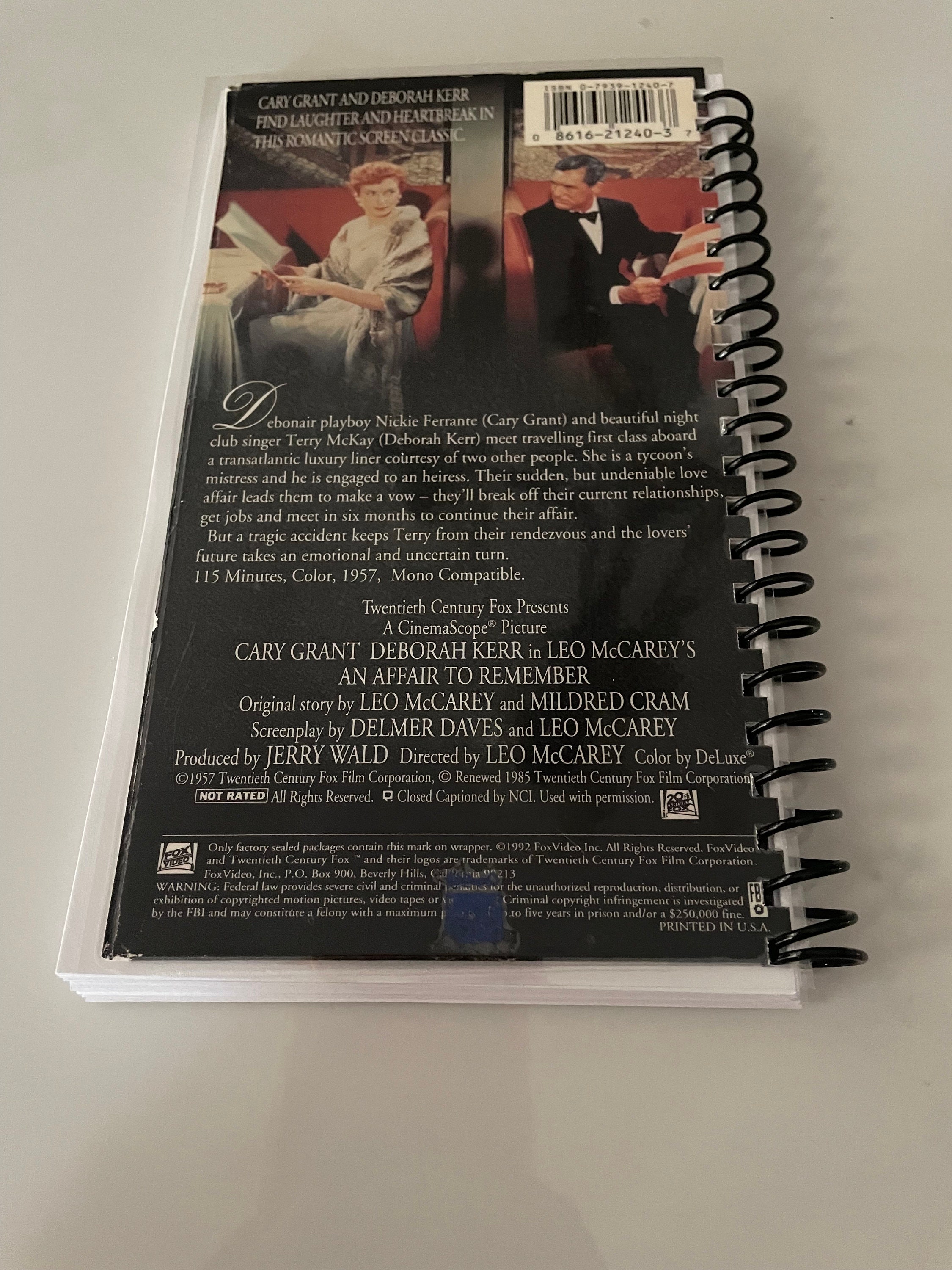 An Affair to Remember Movie Cary Grant Deborah Kerr Classic VHS ...