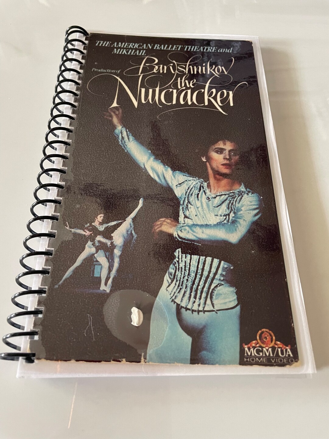 The Nutcracker Ballet 70s Movie VHS Upcycled Spiral Bound Notebook ...