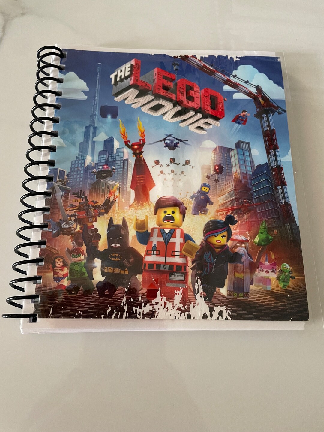 The Lego Movie Blu Ray DVD Upcycled Spiral Bound Notebook Journal ...