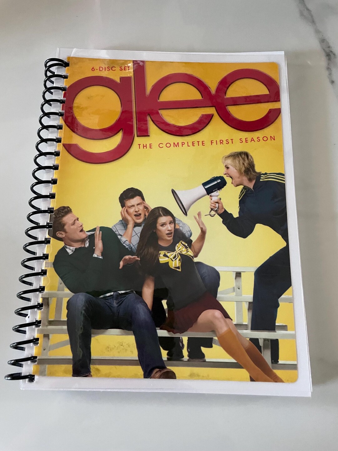 Glee Season One DVD Upcycled Spiral Bound Notebook Journal Notepad ...