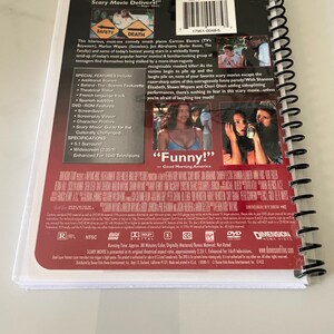 Scary Movie Movie DVD Upcycled Spiral Bound Notebook Journal Notepad ...