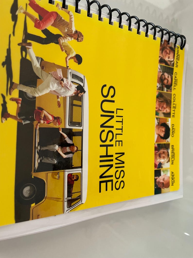 Little Miss Sunshine Movie DVD Upcycled Spiral Bound Notebook Journal ...