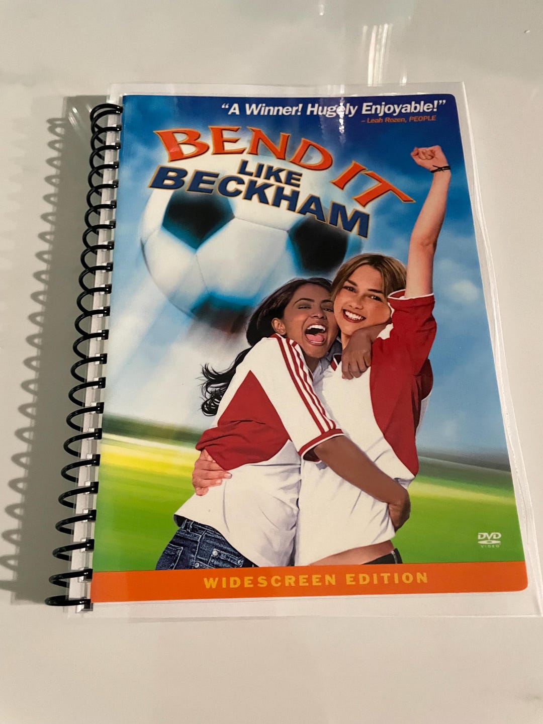 Bend It Like Beckham Movie DVD Upcycled Spiral Bound Notebook Notepad ...