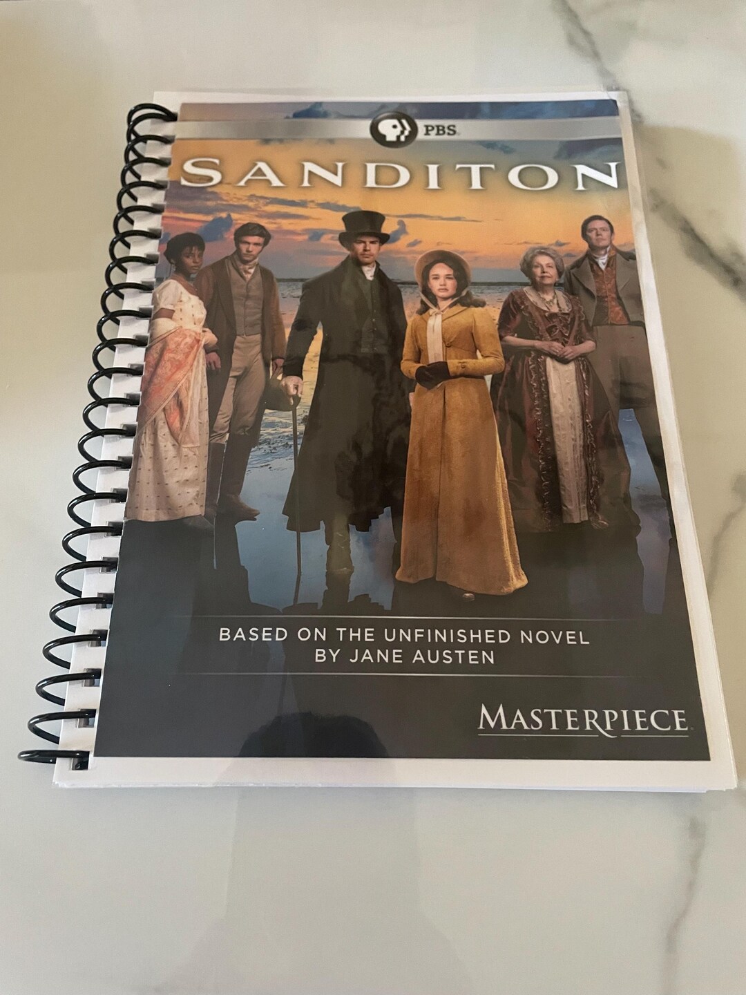 PBS Sanditon Series Season 1 TV Show Movie DVD Upcycled Spiral Bound ...