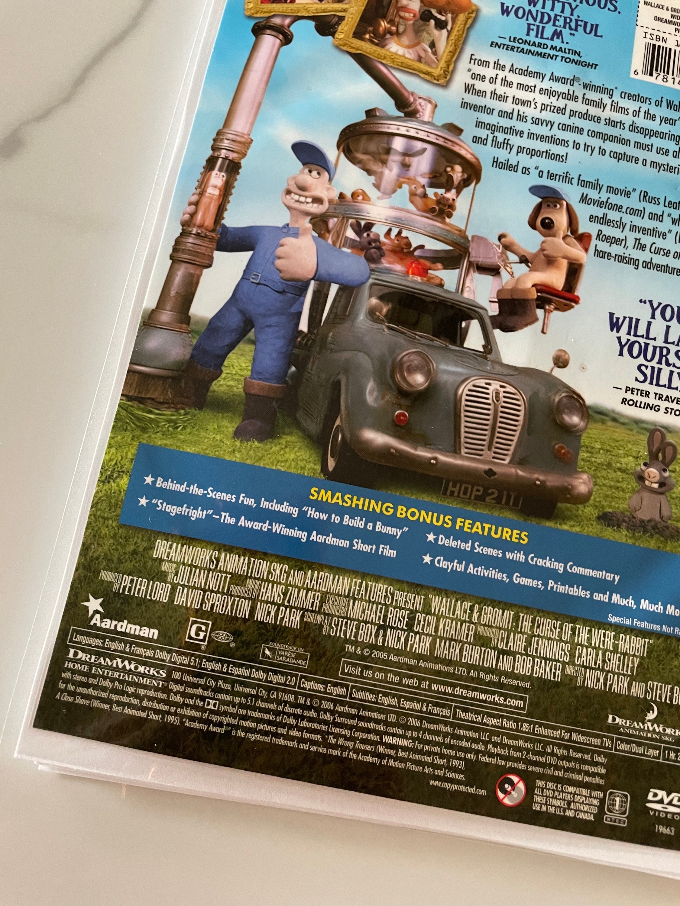 Wallace & Gromit the Curse of the Were Rabbit Movie DVD - Etsy