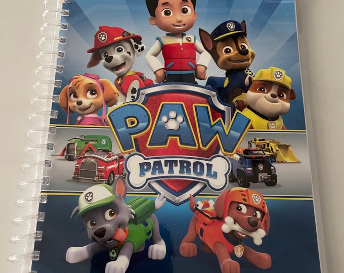 Nickelodeon Paw Patrol DVD Upcycled Spiral Bound Notebook Notepad ...