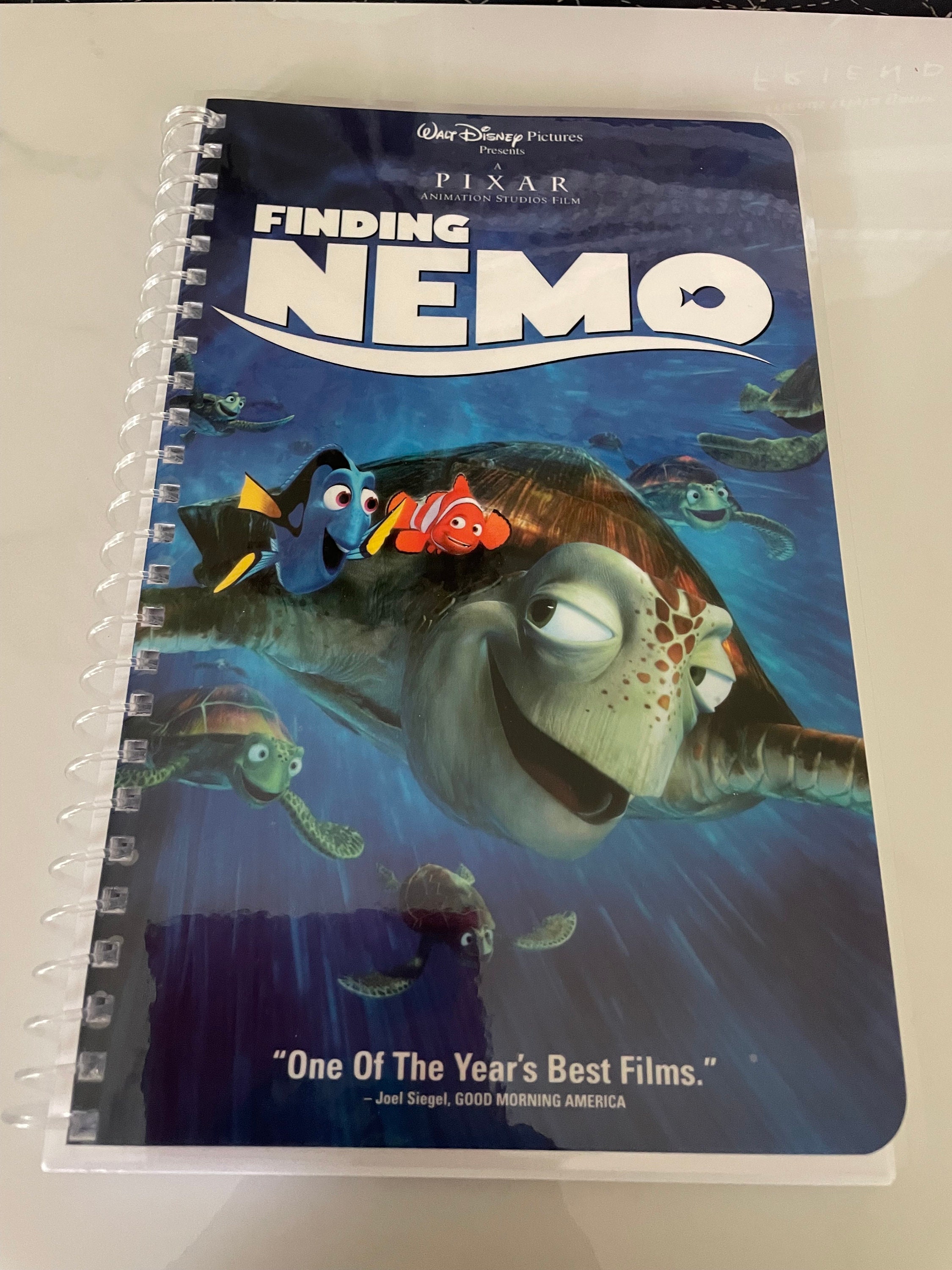 Disney Finding Nemo 2001 Movie VHS Upcycled Spiral Bound - Etsy