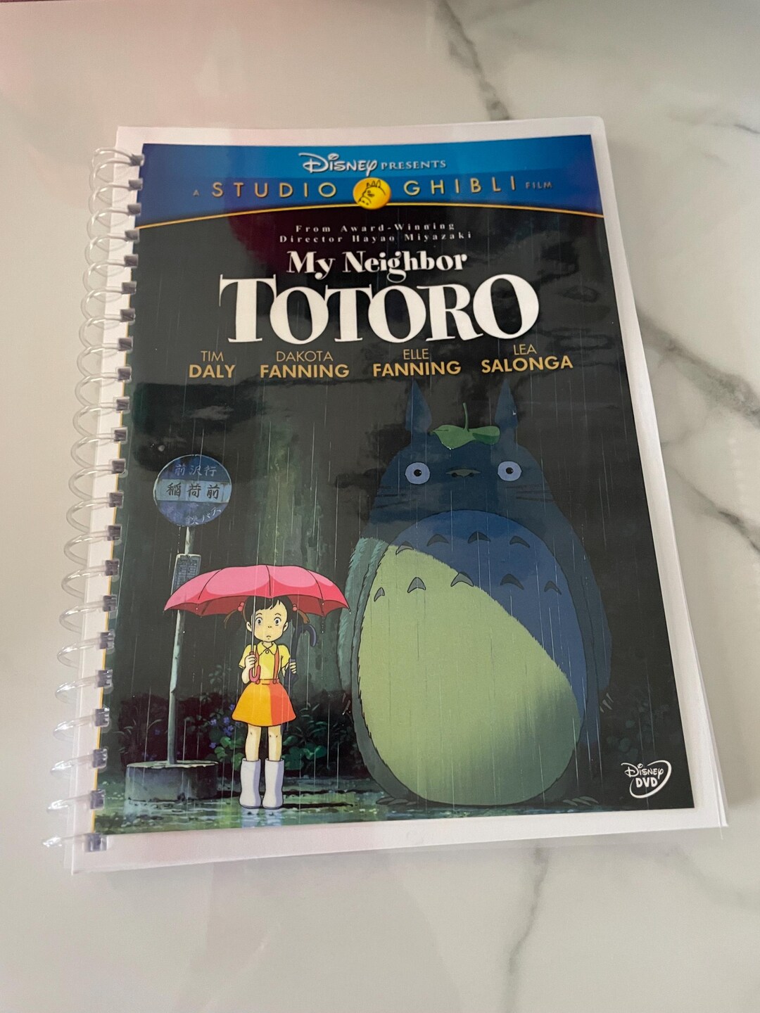 My Neighbor Totoro Movie DVD Upcycled Spiral Bound Notebook Journal ...