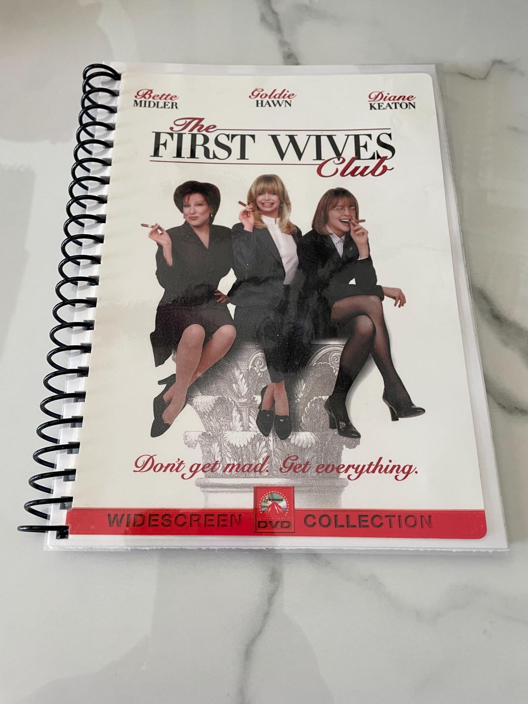 The First Wives Club Movie DVD Upcycled Spiral Bound Notebook Journal ...